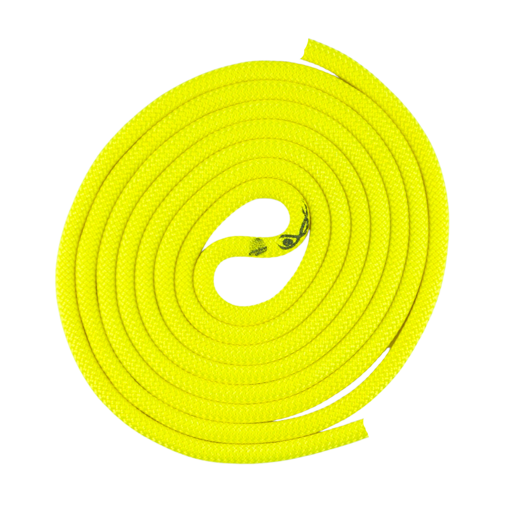 Neon Yellow Gymnastics Rope | FIG Approved Rhythmic Rope - VENTURELLI USA